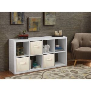 better homes and gardens 8-cube organizer - white