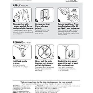 Command Small Refill Strips, White, 64-Strips - Easy to Open Packaging