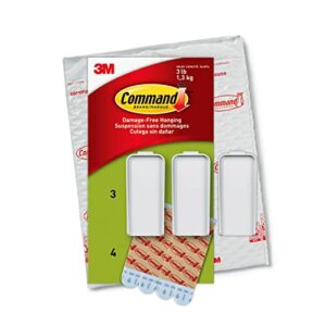 command large canvas hangers, indoor use, 3-hooks, 4-strips, decorate damage-free