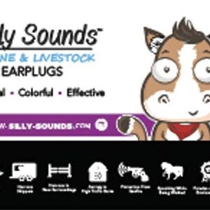 Silly Sounds Horse Earplugs (Black) 4pk