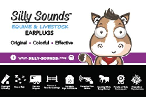 Silly Sounds Horse Earplugs (Black) 4pk