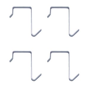 hanlinggg over the door hanger hook 4 pack silver pocket chart hanging hooks metal space saving organizer for coat towel bag robe clothes