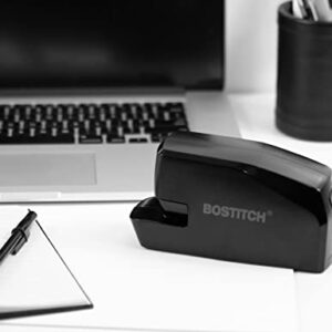 Bostitch Office Portable Electric Stapler, 20 Sheets, AC or Battery Powered, Black (MDS20-BLK)