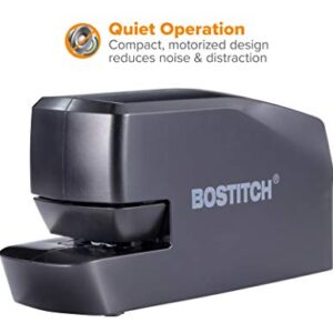 Bostitch Office Portable Electric Stapler, 20 Sheets, AC or Battery Powered, Black (MDS20-BLK)