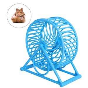 UEETEK Hamster Silent Exercise Wheel Plastic Jogging Running Toy Small Animal Cage for Rat Mice(Blue)