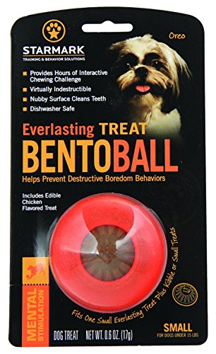 StarMark 2 Pack of Everlasting Treat Bento Balls, Small, Puzzle Toys for Dogs Under 15 Pounds