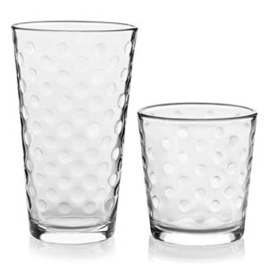 libbey awa 16-piece tumblers and rocks glass set