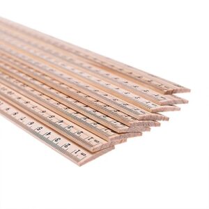 20 Pack Wooden Ruler Wood Rulers School Rulers Office Rulers and Clothing Measuring Rulers, 2Scale (12Inch and 30CM) …