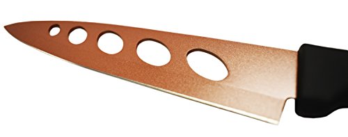 Set of 6 Copper Knives! 6.25" Blade - As Seen on TV Never Sharpen Knives! Stays Sharp Forever! Effortless Clean Cuts Every Time! Ideal for Chopping, Dicing, Mincing, and More! (6)