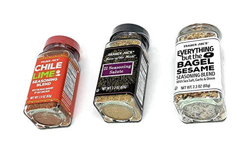 Trader Joe's Seasoning - 21 Salute Seasoning , Chile Lime and Everything but the bagel Seasoning