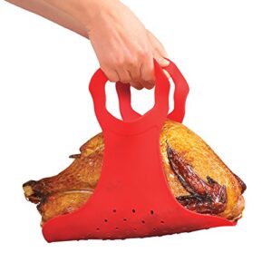 collections etc heat-resistant silicone turkey lifter