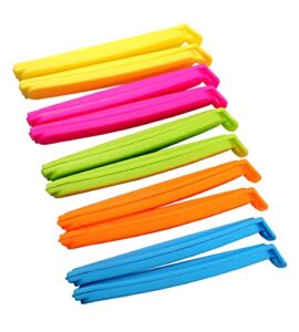 dianoo 20pcs food sealing clips for kitchen, seal sealing bag clips, 11.5cm (random colors)