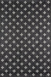 novogratz by momeni villa umbria indoor outdoor rug, 3'11" x 5'7", charcoal