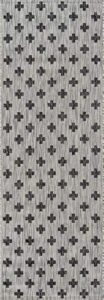 novogratz by momeni villa umbria indoor outdoor rug, 2'7" x 7'6" runner, grey