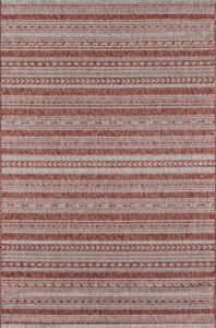 novogratz villa collection tuscany indoor/outdoor area rug, 3'3" x 5'0", copper