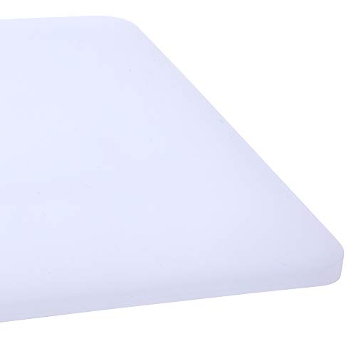 Luciano Everyday Essential Durable Plastic Cutting Board, 12 x 8.3 inches, White