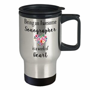 Sonographer Travel Mug, Sonographer Gift Ideas Travel Coffee Cup