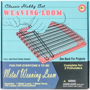 Pepperell Weaving Loom Retro Craft Kit, Red