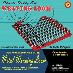 Pepperell Weaving Loom Retro Craft Kit, Red