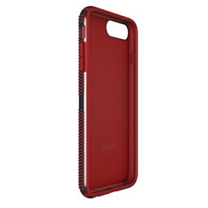 Speck Products CandyShell Grip Cell Phone Case for iPhone 8 Plus/7 Plus/6S Plus/6 Plus - Charcoal Grey/Dark Poppy Red