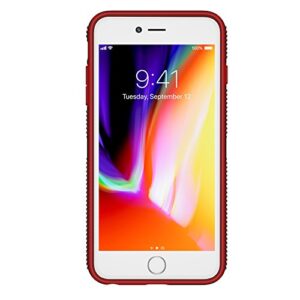 Speck Products CandyShell Grip Cell Phone Case for iPhone 8 Plus/7 Plus/6S Plus/6 Plus - Charcoal Grey/Dark Poppy Red