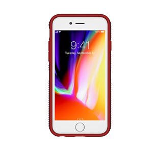 Speck iPhone SE Case - Drop Protection Case Fits iPhone 8 & iPhone 7 & iPhone SE (2022), iPhone SE (2020) - Scratch Resistant & Slim, Extra Grip Case - Charcoal Grey, Dark Poppy Red CandyShell Grip