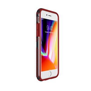 Speck iPhone SE Case - Drop Protection Case Fits iPhone 8 & iPhone 7 & iPhone SE (2022), iPhone SE (2020) - Scratch Resistant & Slim, Extra Grip Case - Charcoal Grey, Dark Poppy Red CandyShell Grip