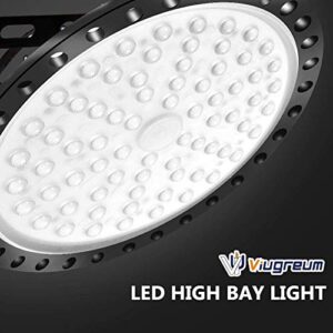 Viugreum UFO LED High Bay Light 300W, 30000LM Commercial Bay Lighting Daylight White (6000-6500K), IP65 Waterproof LED Warehouse Lighting for Garage Factory Workshop Ship from USA take 5-7 days to you