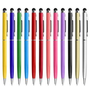 12 pack stylus pens for touch screens innhom stylus pen for ipad compatible with ipad iphone tablets samsung kindle and black ink ballpoint pens-2 in 1 stylists pens