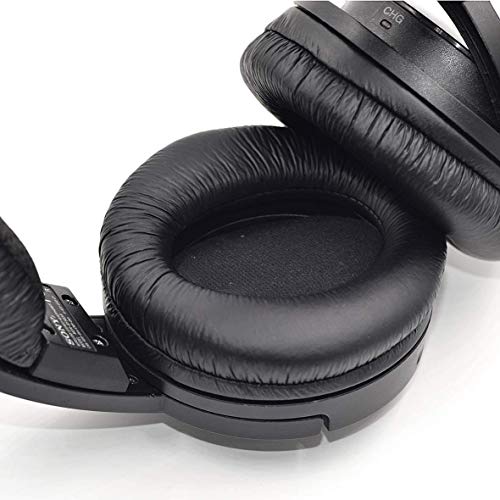 Replacement Foam Earpads Pillow Ear Pads Cushions Cover Cups Repair Parts Compatible with Sony MDR-RF985R RF985R RF985RK Headphones (Black)