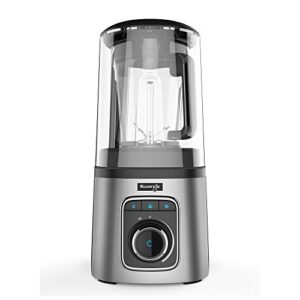 kuvings vacuum sealed auto blender sv500s with bpa-free components, quiet blender, virtually no foam, heavy duty 1700w motor, silver