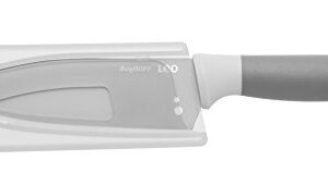 Berghoff Leo Ceramic Coated Non-Stick Small Chefs Knife with Herb Stripper, 14cm, Stainless Steel, Grey, 6 x 26.5 x 2 cm