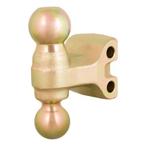 curt 45923 replacement dual-ball for adjustable trailer hitch ball mount #45902 or #45927, yellow zinc