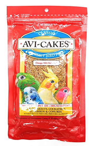 (3 Pack) Lafeber's Original Flavor Avi-Cakes for Parakeets, Cockatiels & Conures