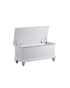 powell furniture whitehurst cedar chest, white, 40.1/2" x 17.1/3" x 19"