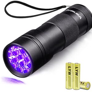 Vansky Black Light UV Flashlight Blacklight 12 LED Urine Detector for Dog/Cat/Pet Urine & Dry Stains and Bed Bug On Carpets/Rugs/Floor,Matching with Pet Odor Eliminator