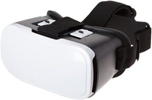 onn white virtual reality vr smartphone headset for apple or android