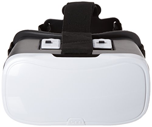 ONN White Virtual Reality VR Smartphone Headset for Apple or Android