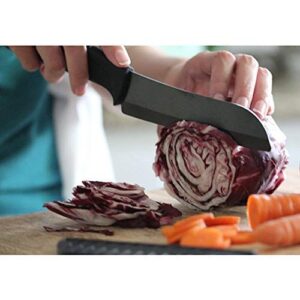 Miracle Blade IV World Class Professional Series Black 7-piece Ceramic Knife Set - Sharpest Knives Never Lose their Precision Cut: Never Dulls & Won't Rust or Stain.