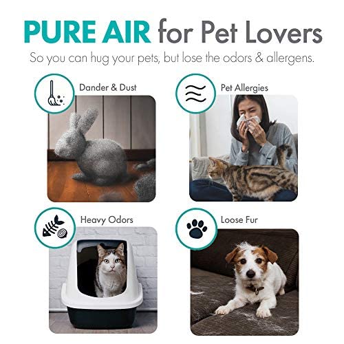 Alen BreatheSmart FLEX HEPA Air Purifier, Medical Grade Filtration H13 True HEPA for 700 SqFt, 99.9% Airborne Particle Removal, Air Purifier for Allergens, Dust, Mold, Pet Dander, Heavy Odors, (White)