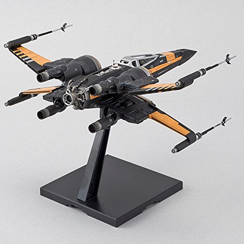 Bandai Hobby Poe's Boosted X-Wing Star Wars, Bandai Star Wars 1/72 Plastic Model Hobby Space Ship