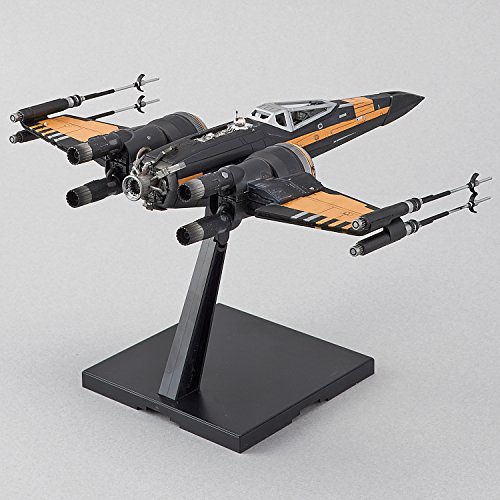 Bandai Hobby Poe's Boosted X-Wing Star Wars, Bandai Star Wars 1/72 Plastic Model Hobby Space Ship