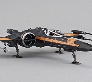 Bandai Hobby Poe's Boosted X-Wing Star Wars, Bandai Star Wars 1/72 Plastic Model Hobby Space Ship