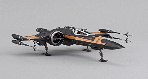 Bandai Hobby Poe's Boosted X-Wing Star Wars, Bandai Star Wars 1/72 Plastic Model Hobby Space Ship