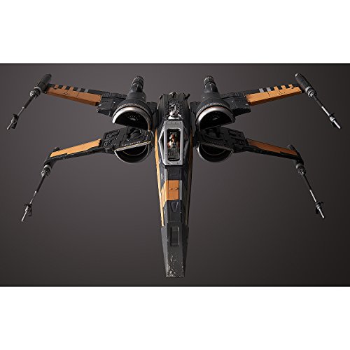 Bandai Hobby Poe's Boosted X-Wing Star Wars, Bandai Star Wars 1/72 Plastic Model Hobby Space Ship