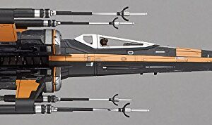 Bandai Hobby Poe's Boosted X-Wing Star Wars, Bandai Star Wars 1/72 Plastic Model Hobby Space Ship