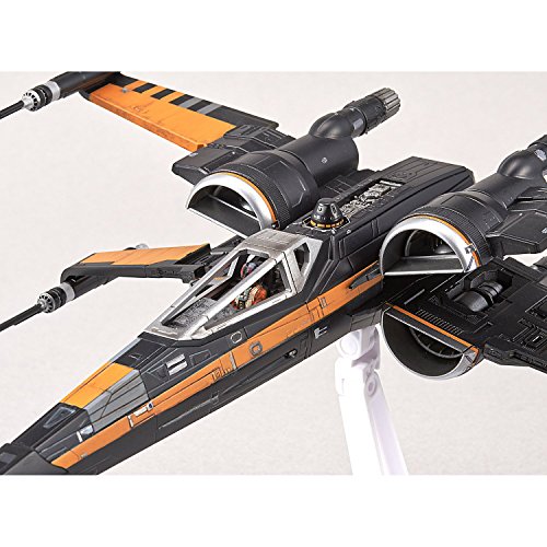 Bandai Hobby Poe's Boosted X-Wing Star Wars, Bandai Star Wars 1/72 Plastic Model Hobby Space Ship