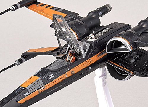 Bandai Hobby Poe's Boosted X-Wing Star Wars, Bandai Star Wars 1/72 Plastic Model Hobby Space Ship