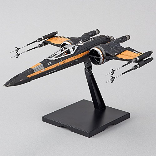 Bandai Hobby Poe's Boosted X-Wing Star Wars, Bandai Star Wars 1/72 Plastic Model Hobby Space Ship