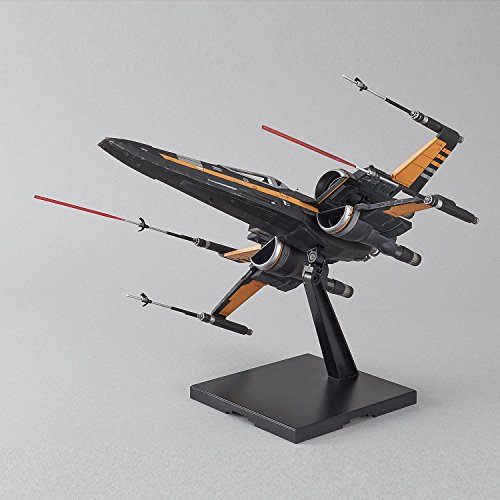 Bandai Hobby Poe's Boosted X-Wing Star Wars, Bandai Star Wars 1/72 Plastic Model Hobby Space Ship